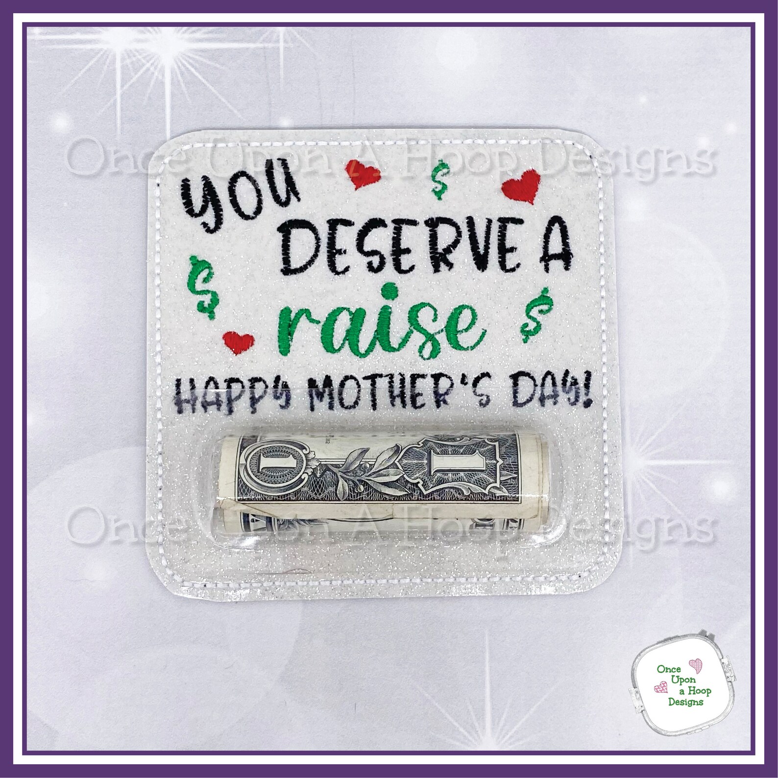 You Deserve Raise Mother's Day Money Gift Holder ITH Digital Machine ...