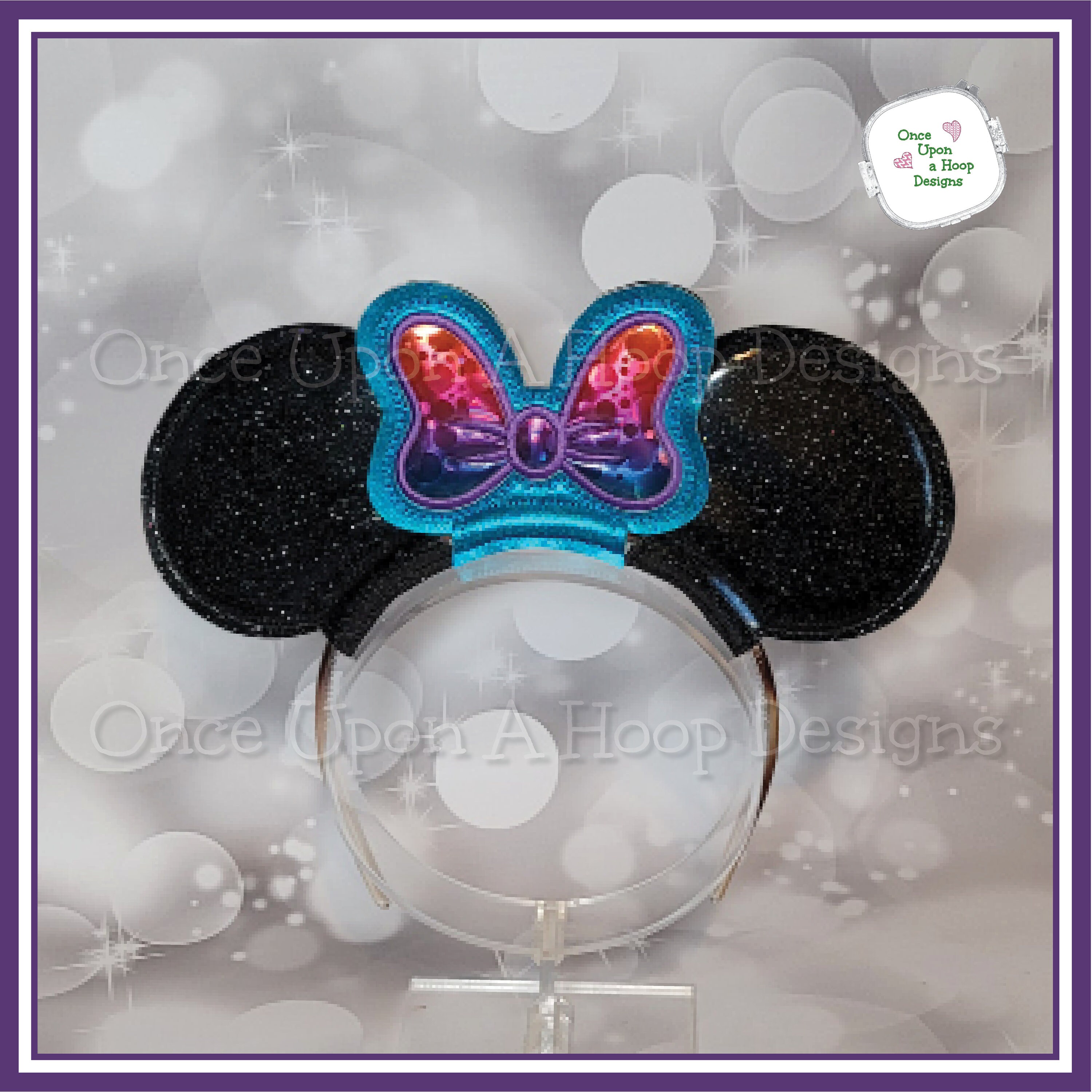 Basic Mouse Ear ITH Digital Machine Embroidery Design - INSTANT ...