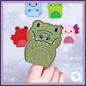 Finger Puppets: Squish Water Pack of 5 ITH Digital Machine Embroidery ...