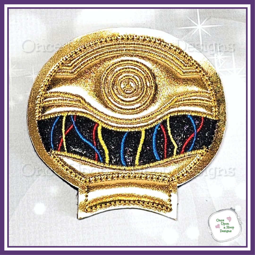 S.W. Gold Robot Mear Add-on ITH Digital Machine Embroidery Design ...
