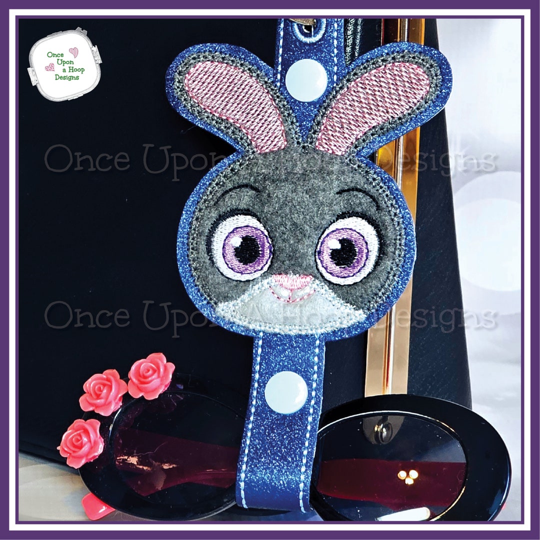 Judy Zoo Bunny Mears Headband Holder ITH Digital Machine Embroidery ...