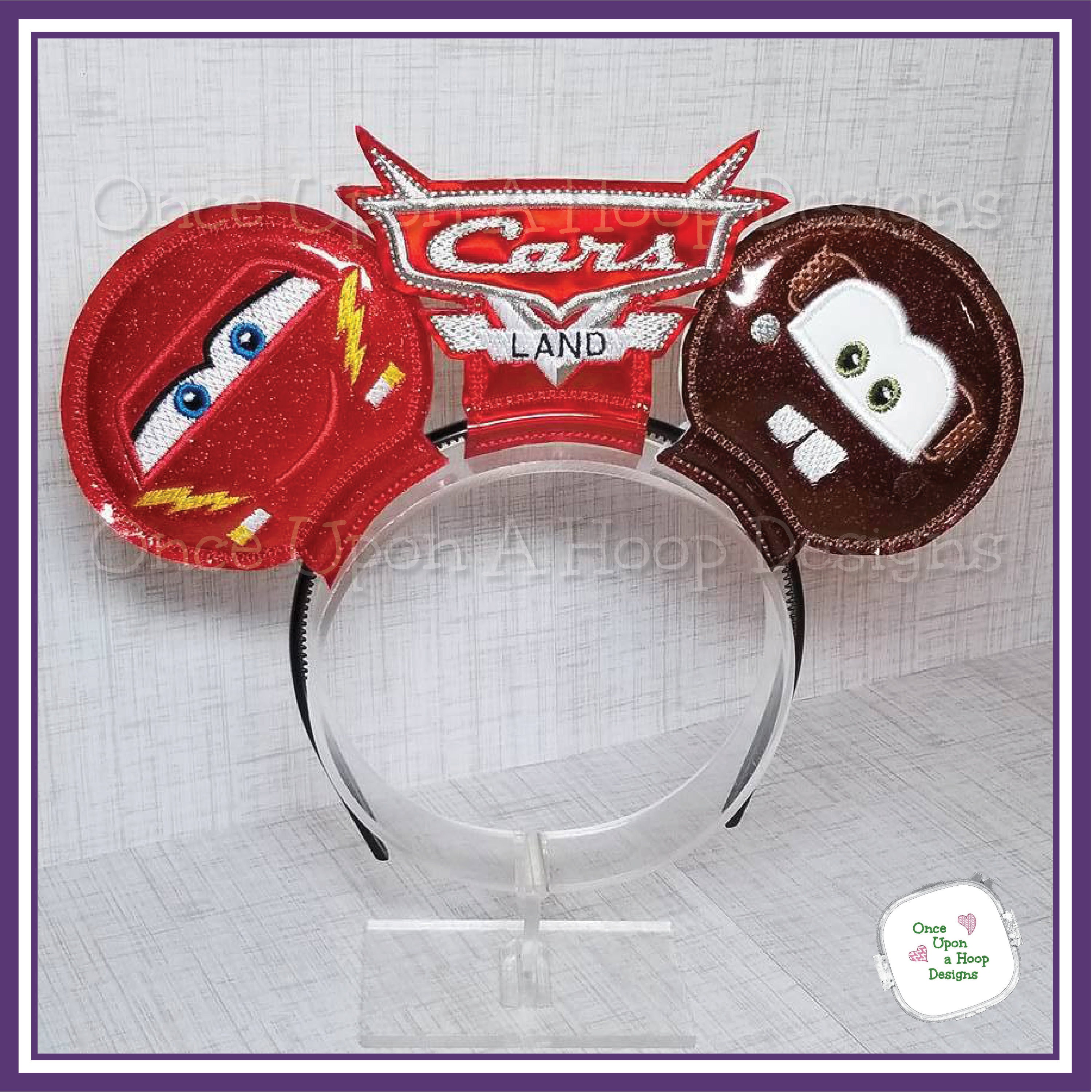 Cars Racer Tow Truck Land Mears Set 5 Pieces ITH Digital - Etsy