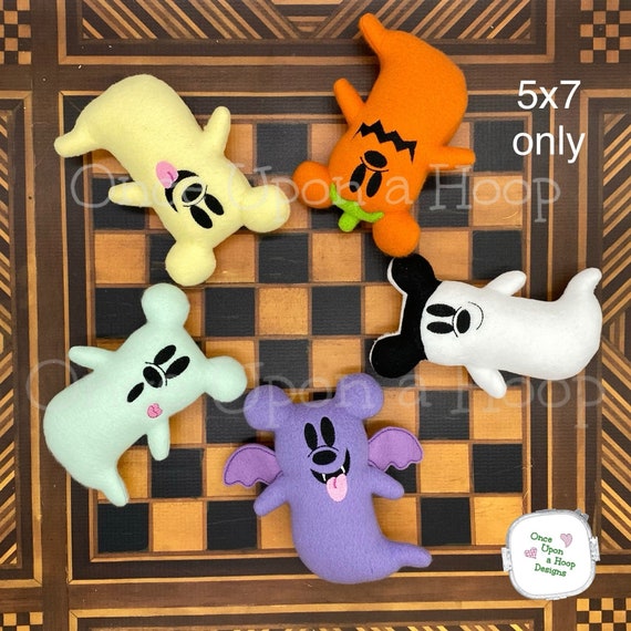 Mr Mouse Ghost Stuffy Set of 5 5x7 Only ITH Digital | Etsy