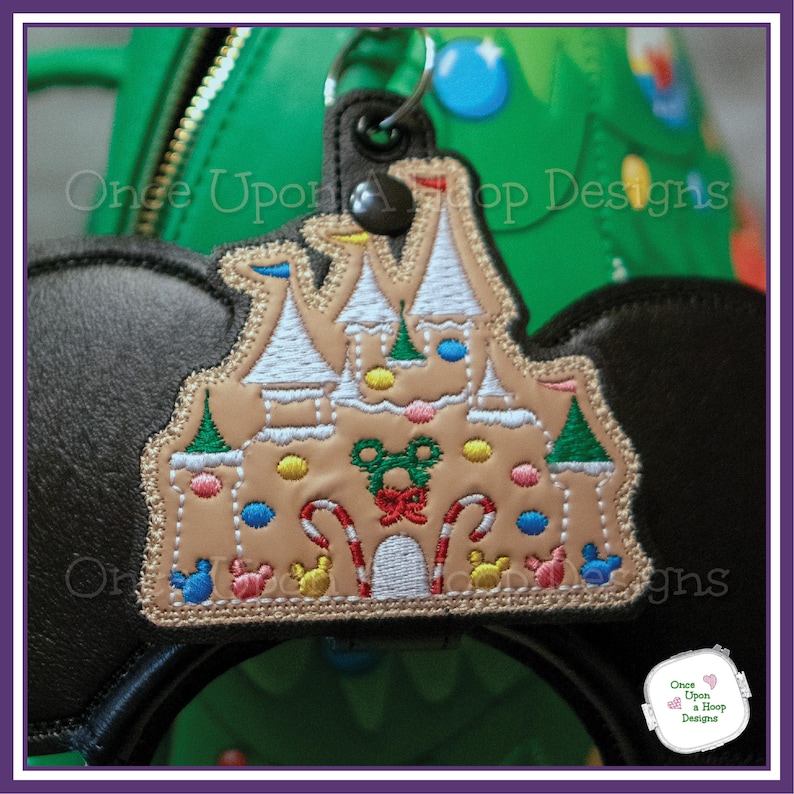 Gingerbread Castle Mears Headband Holder ITH Digital Machine Embroidery ...