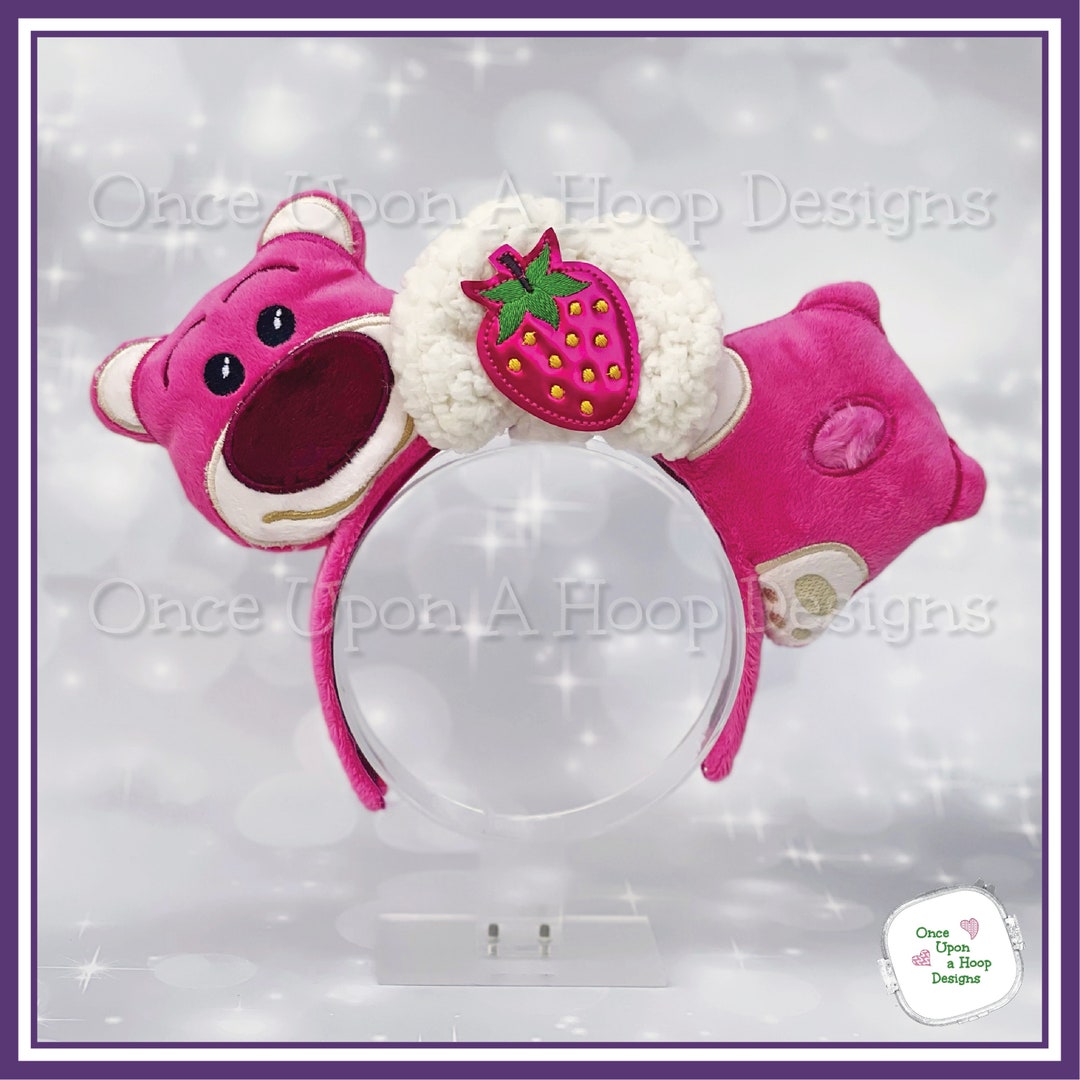 Stuffed Strawberry Bear Mear 4-piece Set ITH Digital Machine Embroidery ...