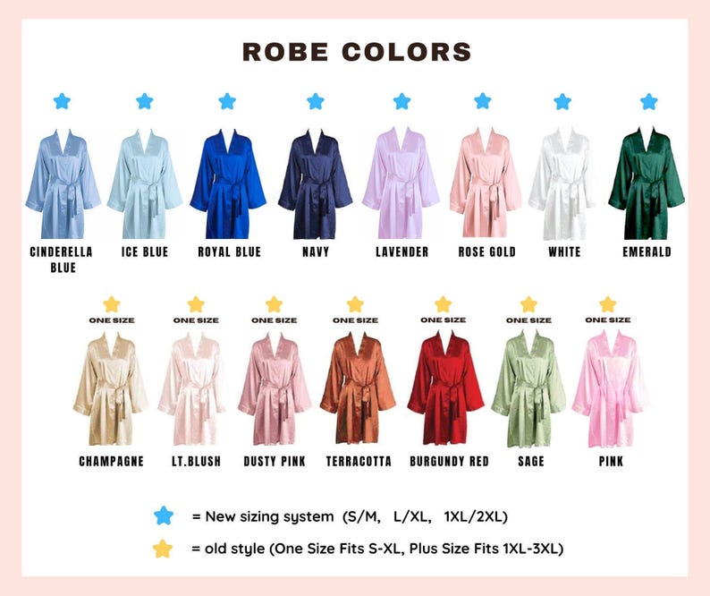 Blue Satin Robes for Bridesmaids, Maid of Honor, Mother of the Bride ...
