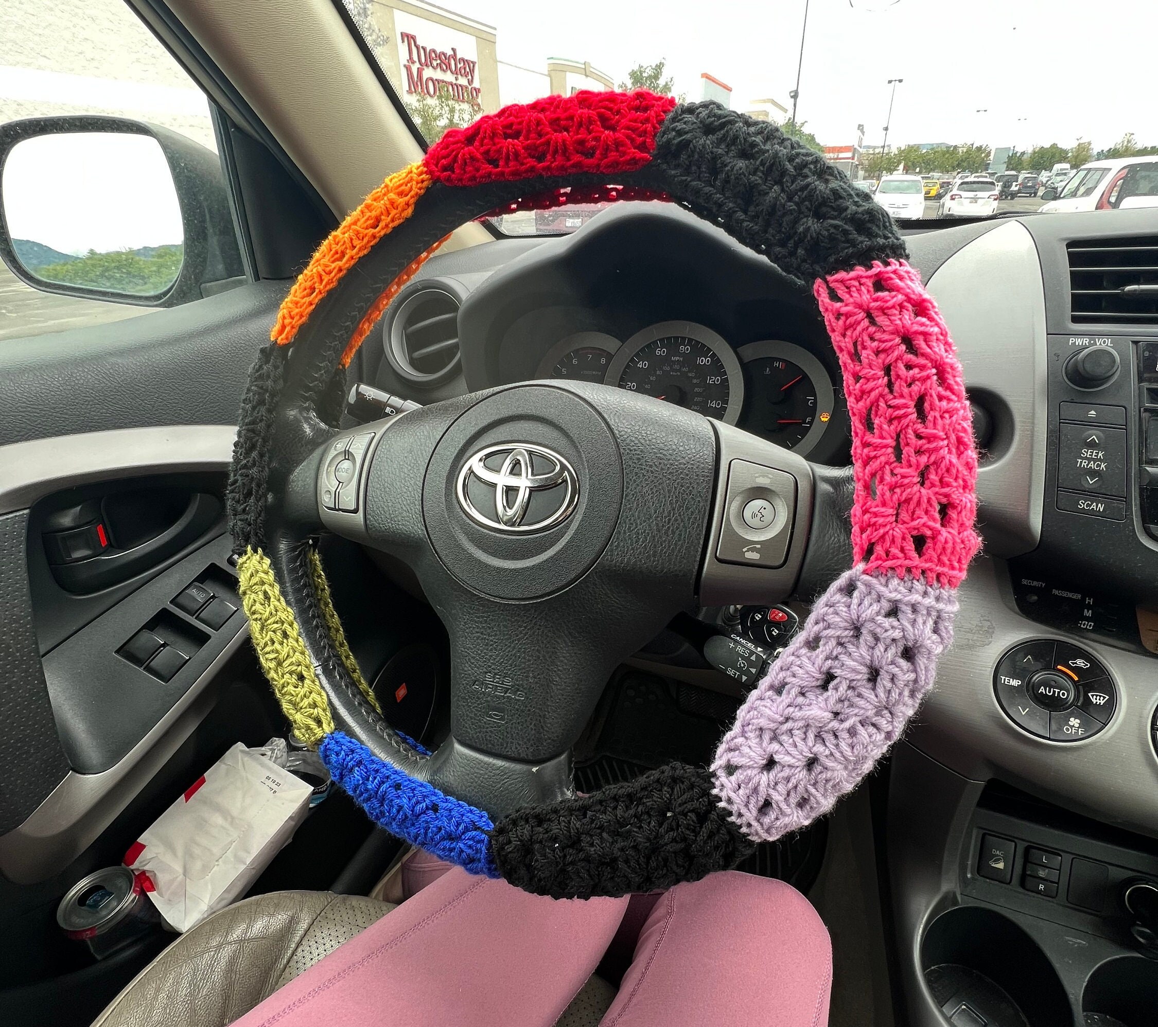 Granny Square Steering Wheel Cover - Etsy
