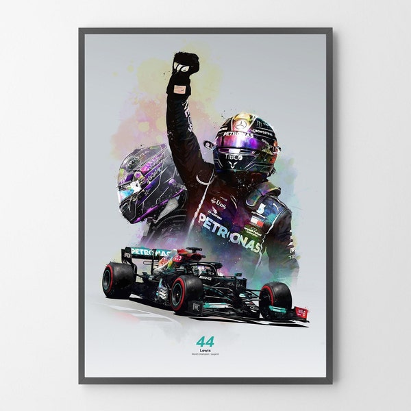 Lewis Hamilton Wall Art - Etsy