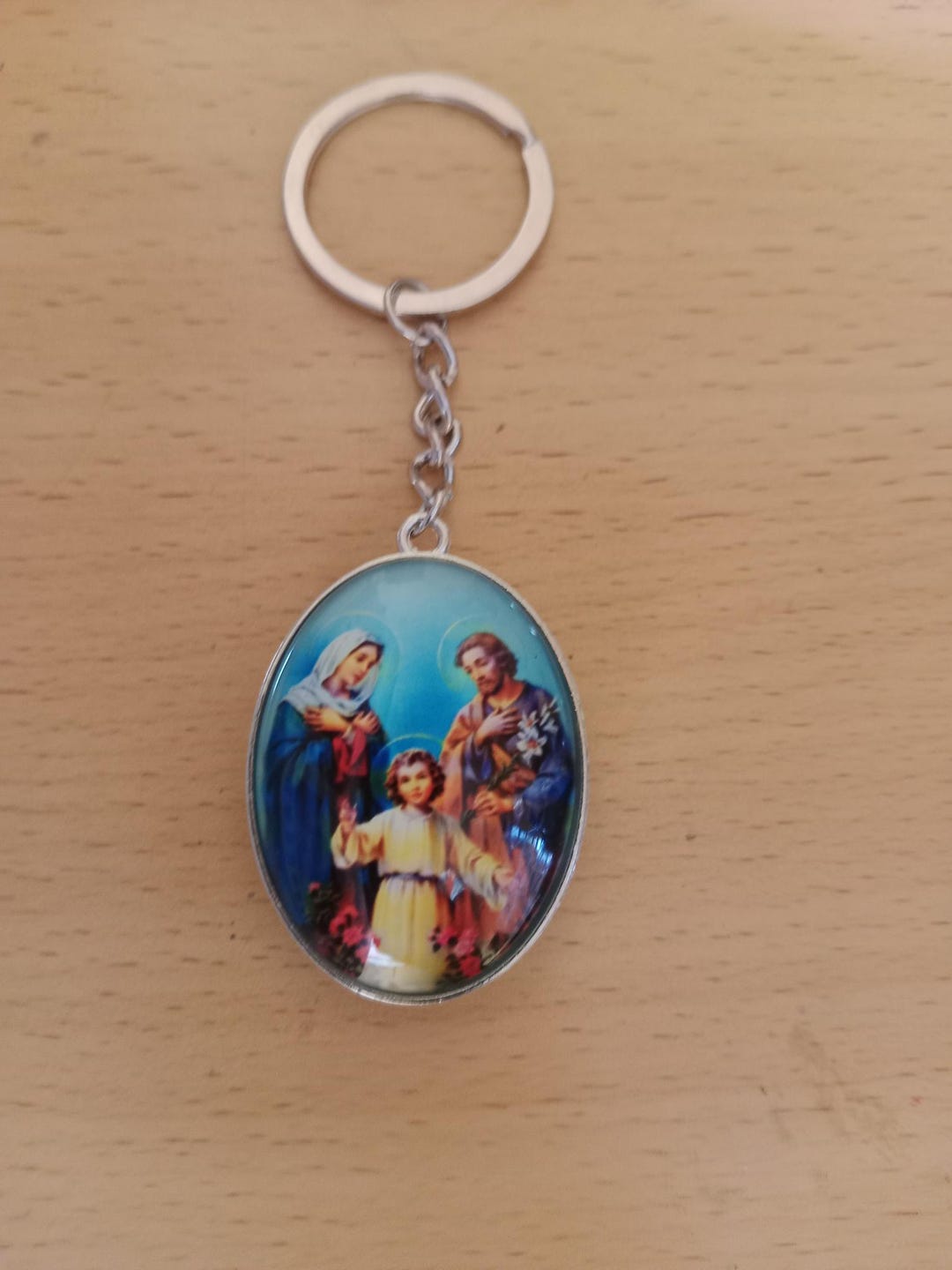 Holy Family Key Chain - Etsy