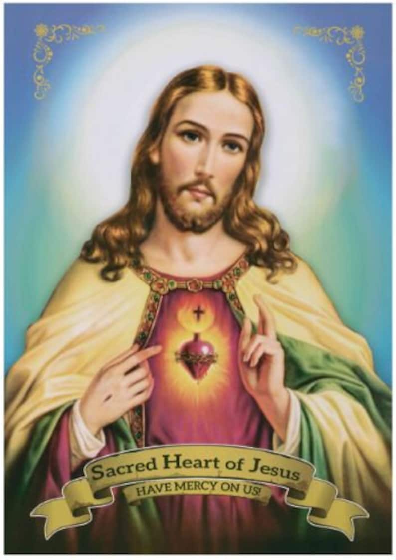 Immaculate Heart of Jesus - Etsy