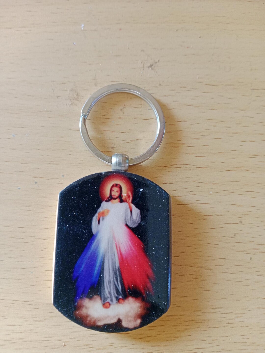 Divine Mercy Keychain - Etsy