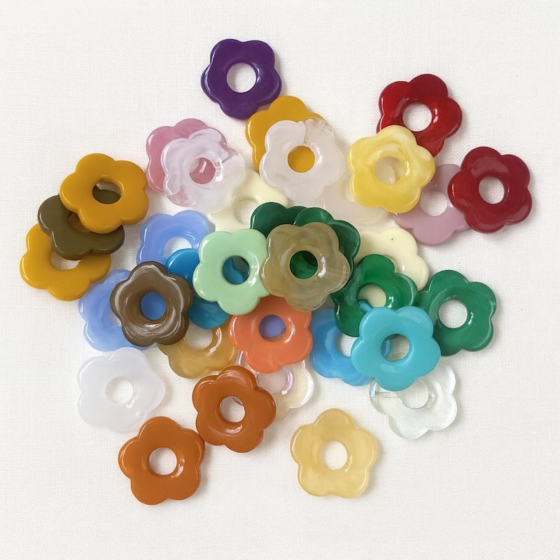 Flower Bead Earring Set - Etsy UK