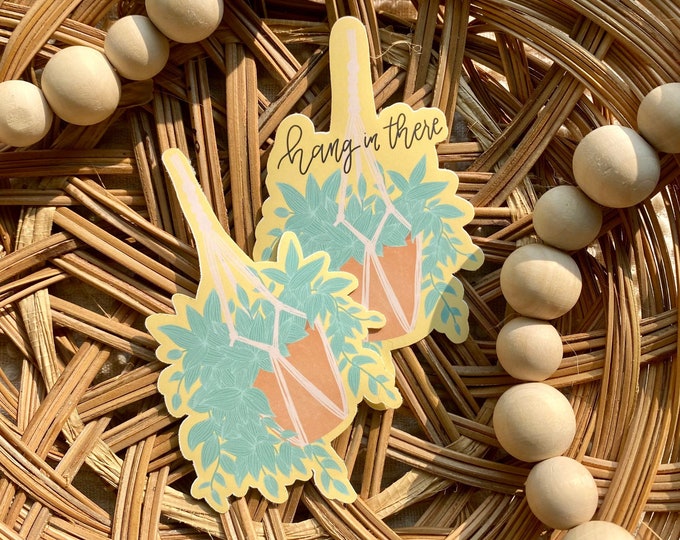 Hanging Plant Sticker Plant Sticker Waterproof Boho Stickers ...