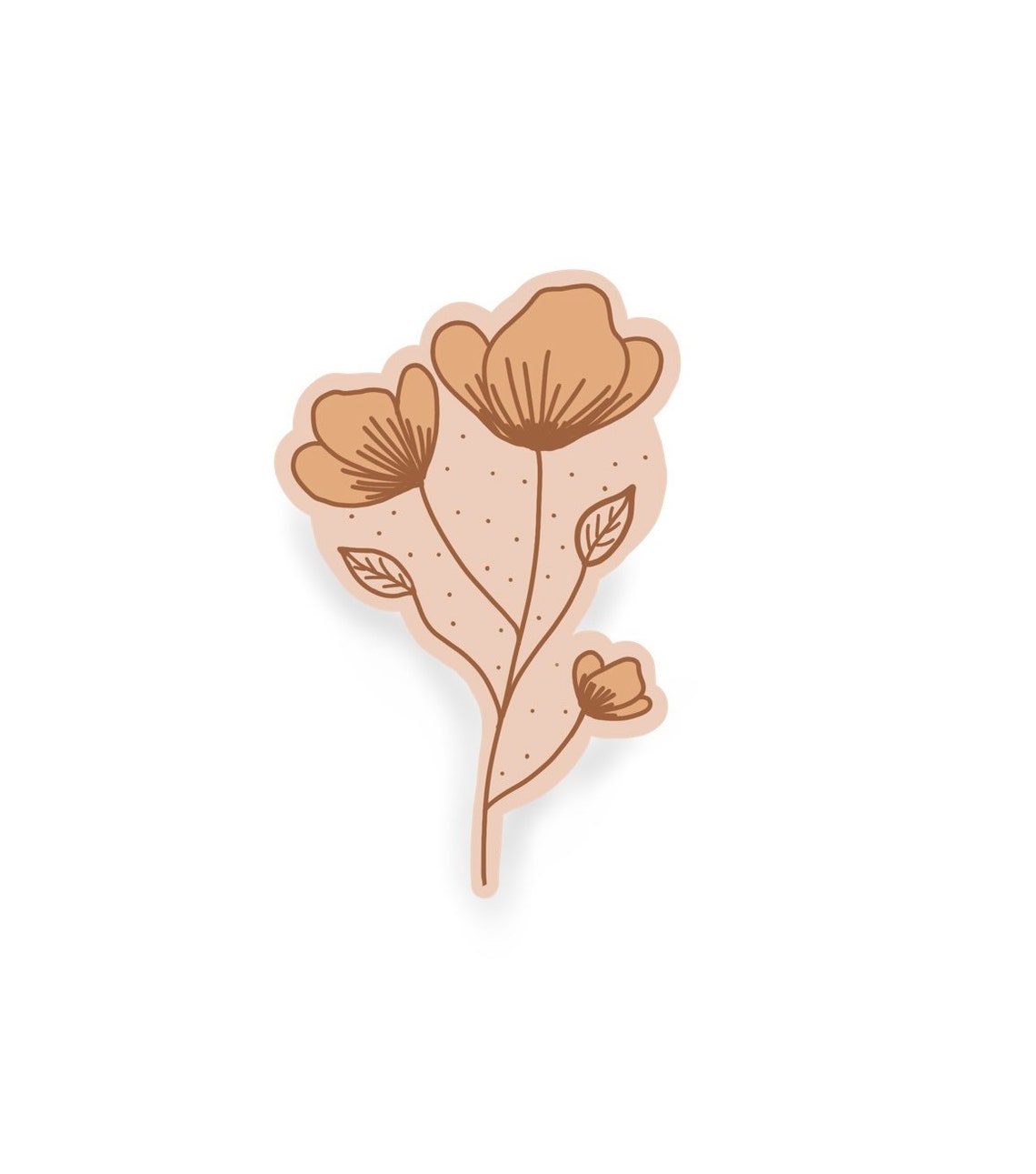 Pink Flower Sticker Waterproof Stickers Boho Stickers - Etsy Norway