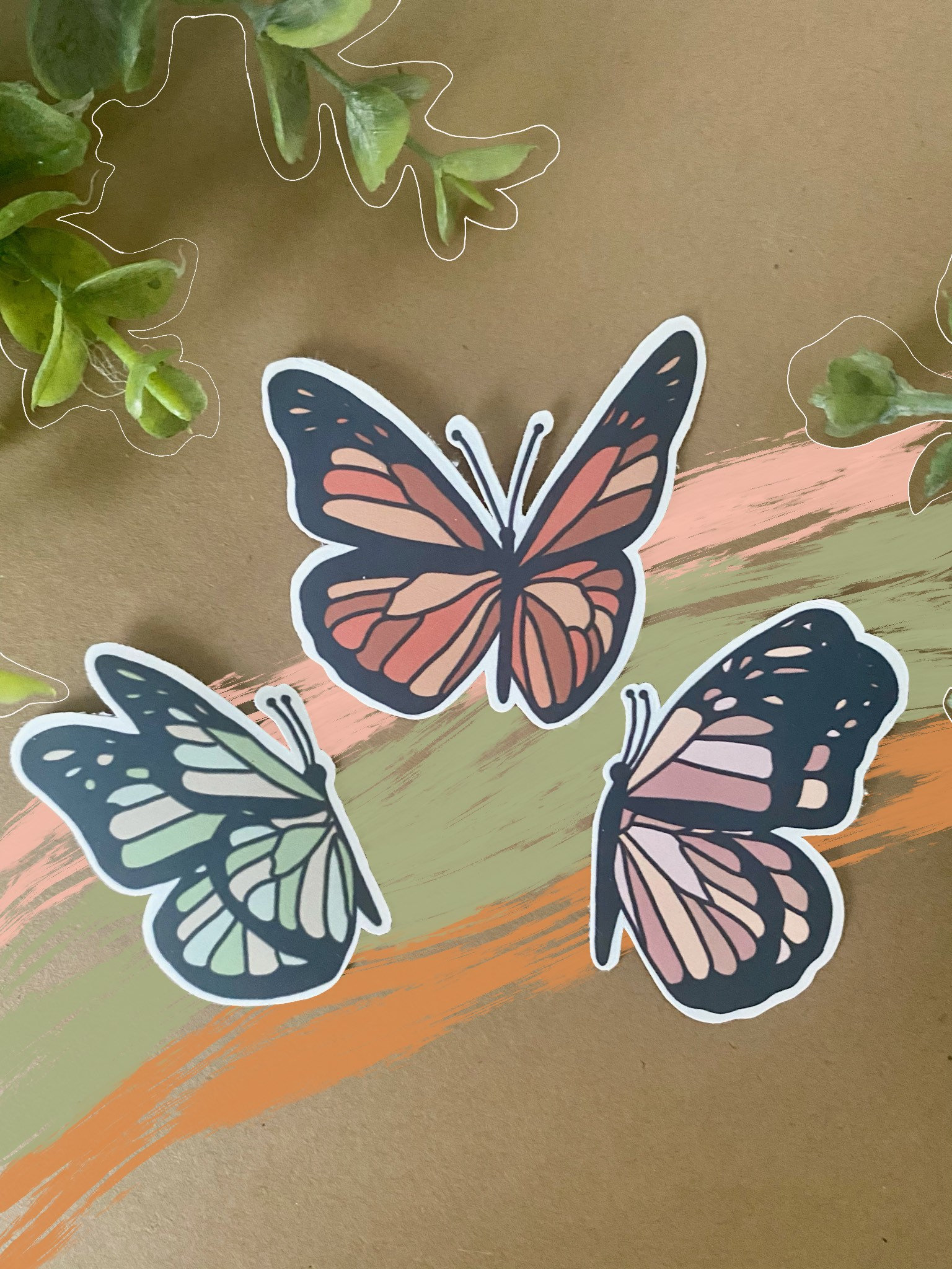 Butterfly Sticker Pack Waterproof Stickers Boho Stickers - Etsy