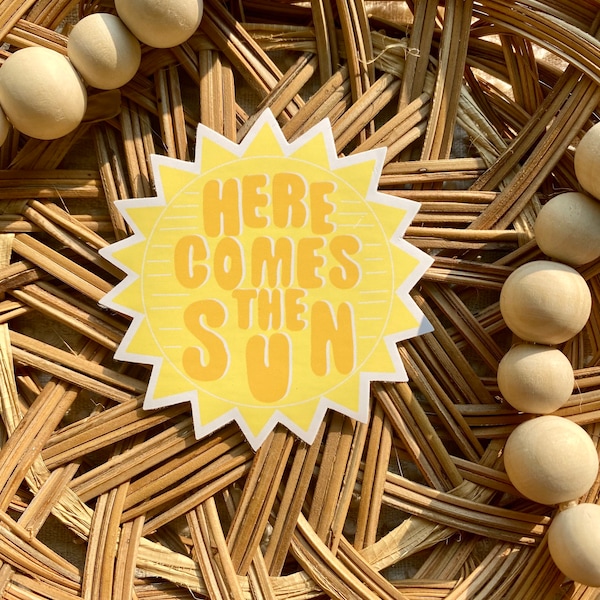 Here Comes the Sun Stickers - Etsy