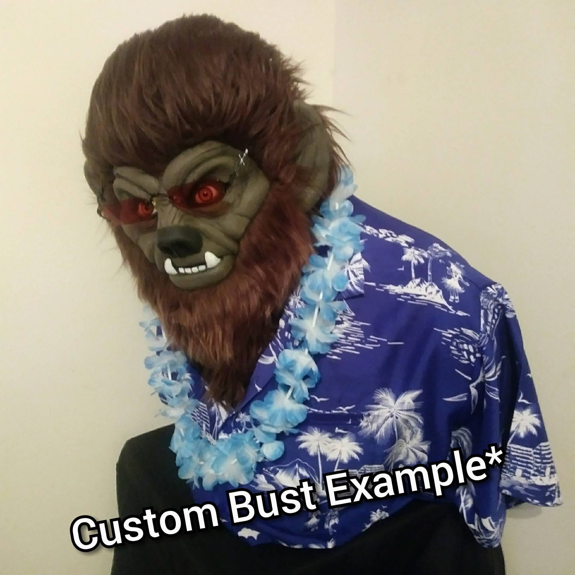 Wolfman Latex Mask - Etsy