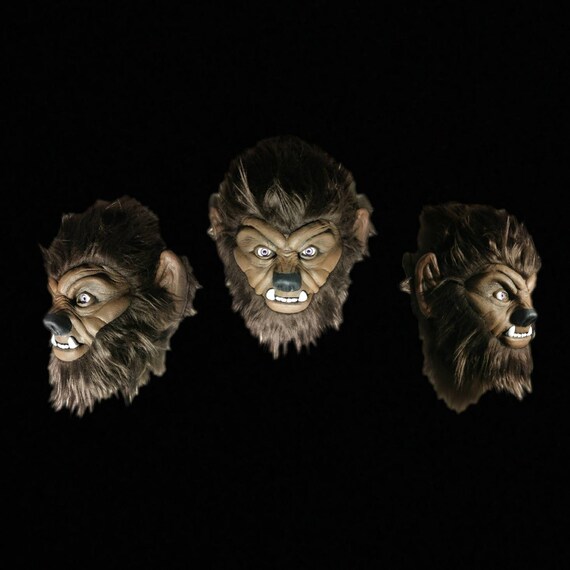 Wolfman Head Foam Filled Latex Wall Mount - Etsy