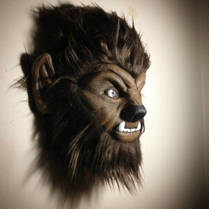 Wolfman Head Foam Filled Latex Wall Mount - Etsy