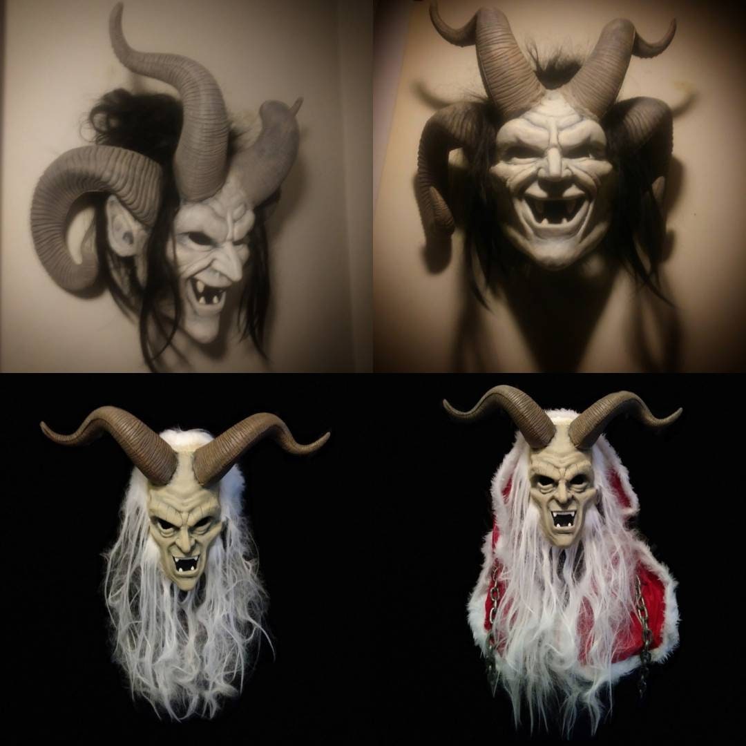 Custom Latex Krampus Mask or Wall Mounted Head - Etsy