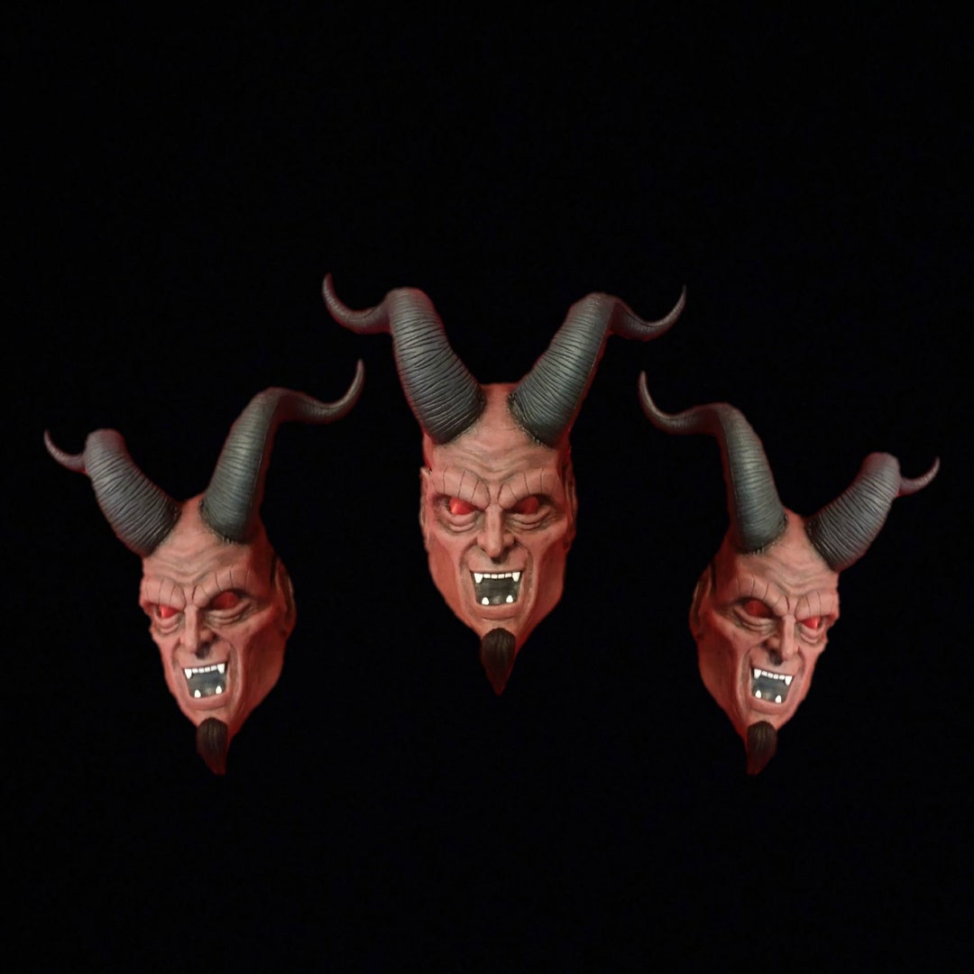 Latex Devil Half Mask - Etsy