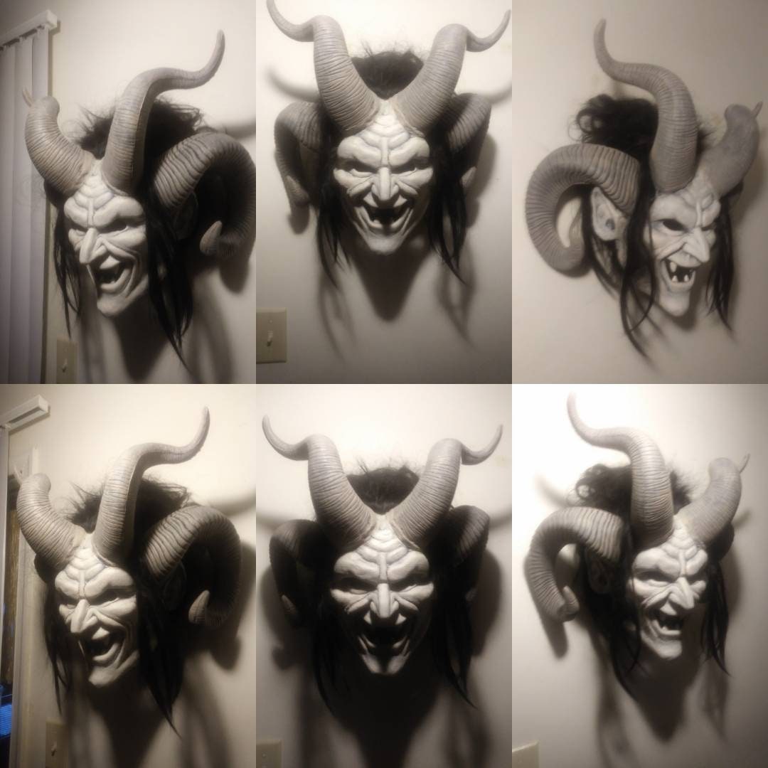Custom Latex Krampus Mask or Wall Mounted Head - Etsy