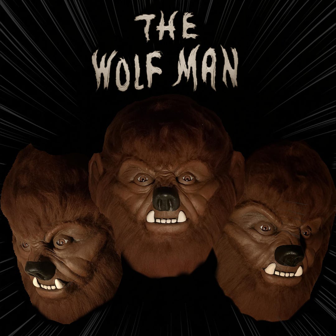 Wool Hair Lifesize Wolfman Wall Mounted Head - Etsy