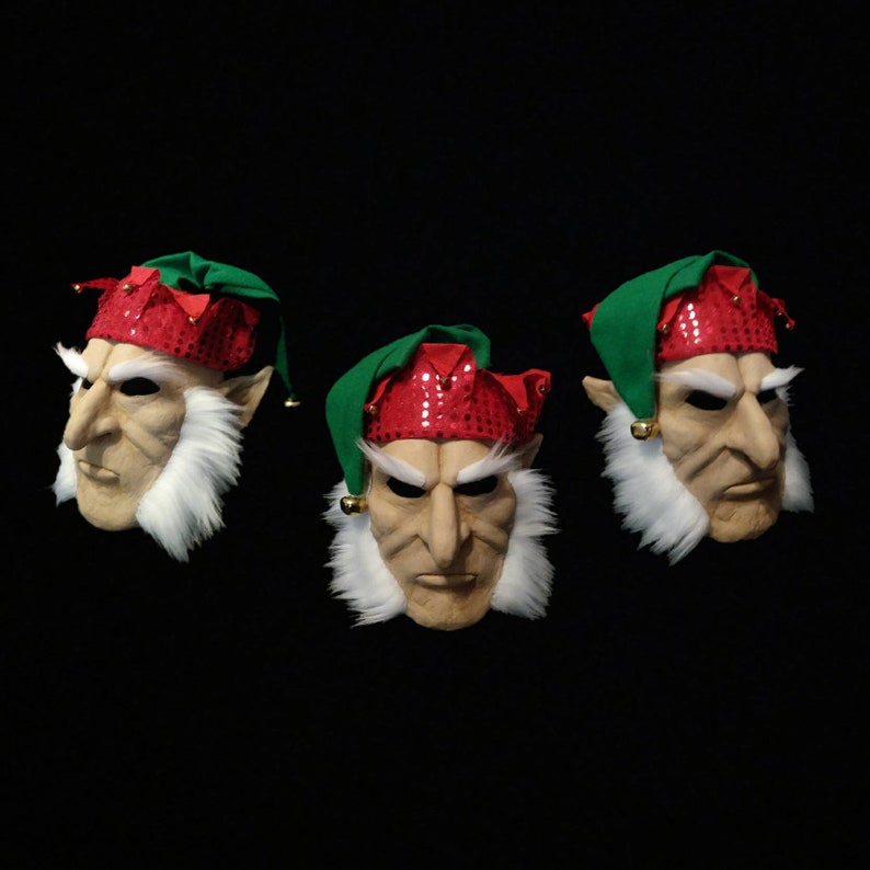 Creepy Elf Latex Half Mask | Etsy