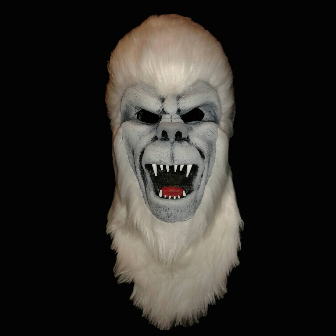 White Werewolf Latex Mask - Etsy