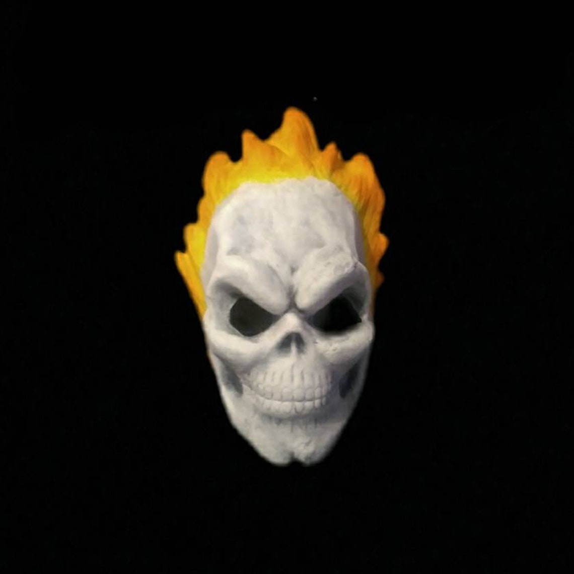Ghost Rider Inspired Flaming Skull Latex Mask | Etsy