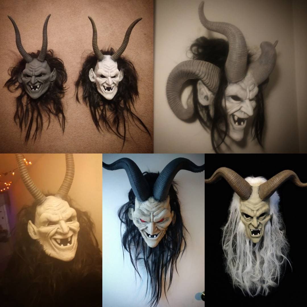Custom Latex Krampus Mask or Wall Mounted Head - Etsy