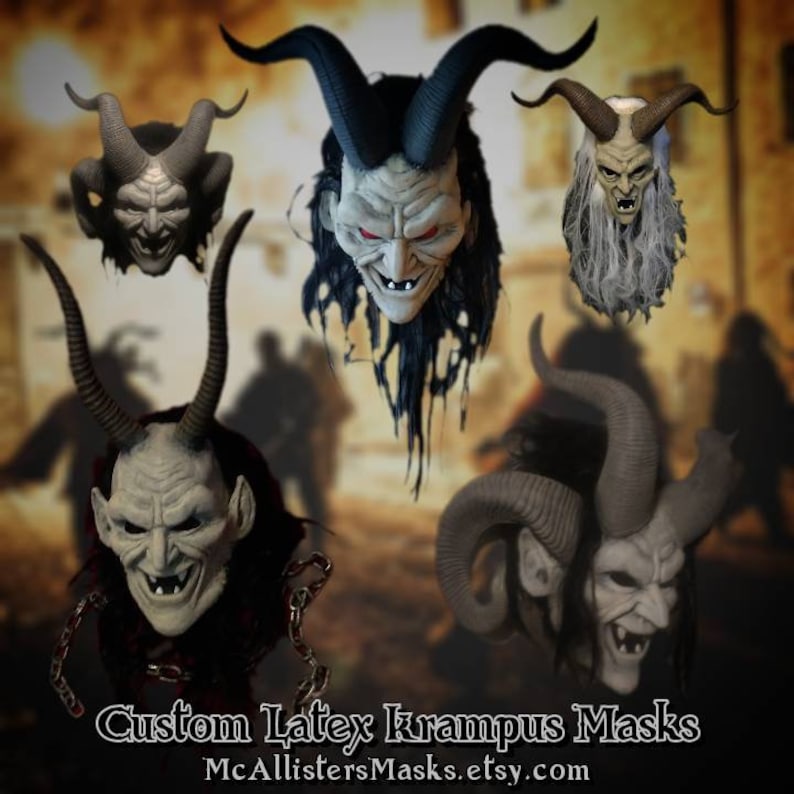 Custom Latex Krampus Mask or Wall Mounted Head - Etsy
