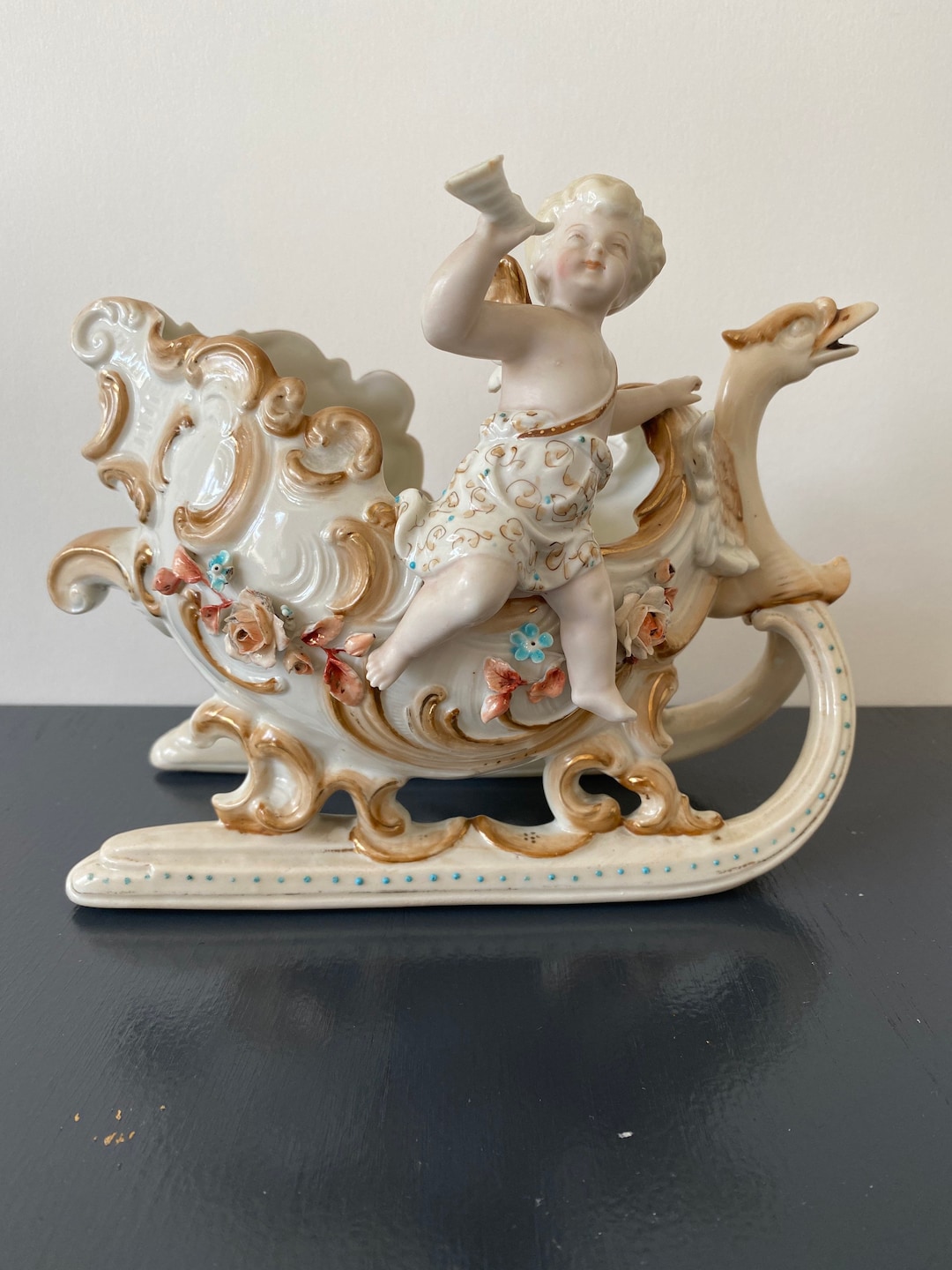 Antique Cherub Porcelain Dish - Etsy