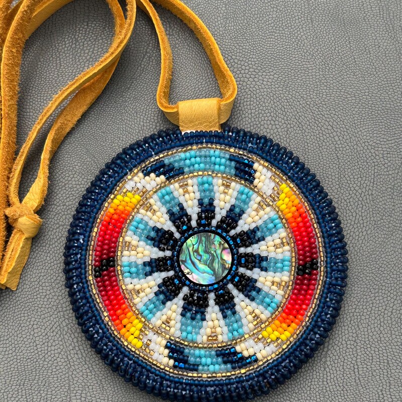 Beaded Medallion Native - Etsy