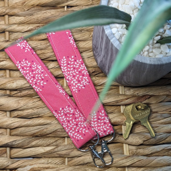 Pink Flower Keychain - Etsy