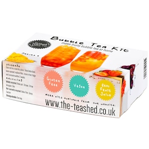 Fruit Bubble Tea Kit Gift Box | 6 Serving Mango + Strawberry Syrup ...