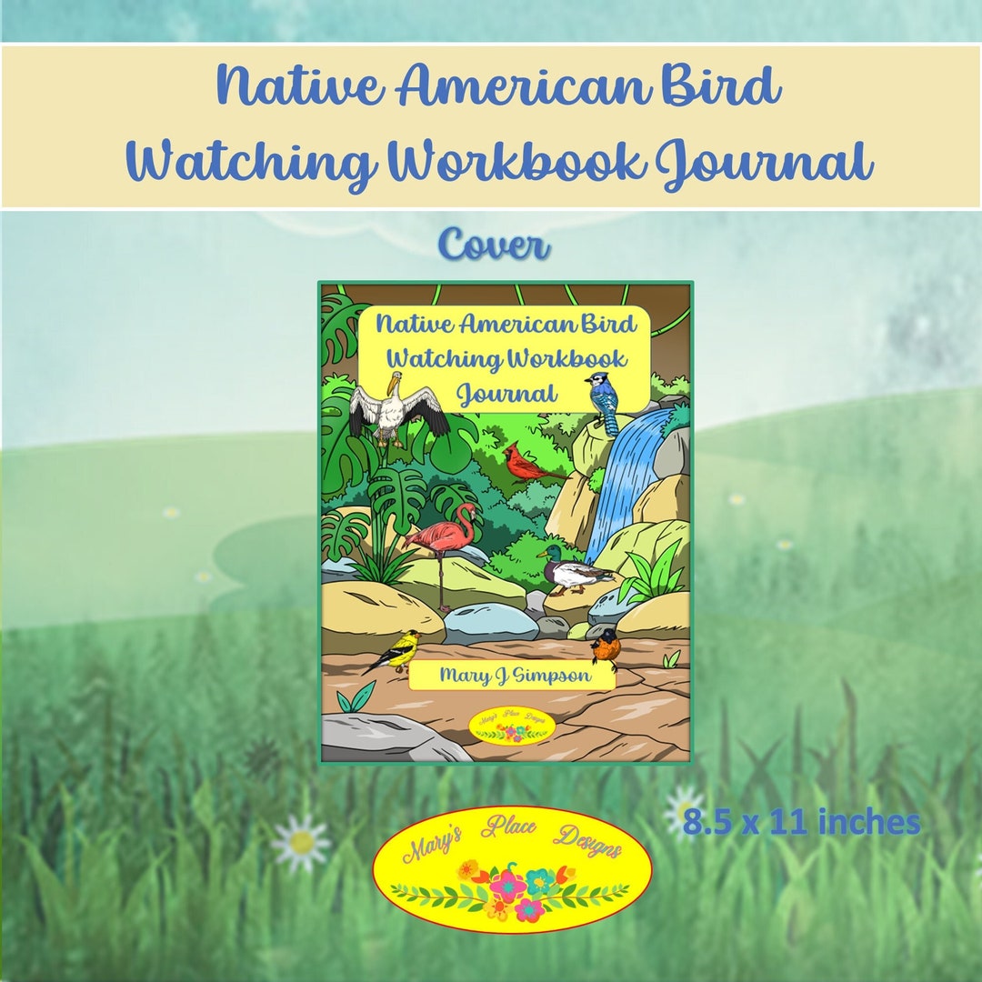 Native American Bird-watching Workbook Journal | 30 Birds Native to ...