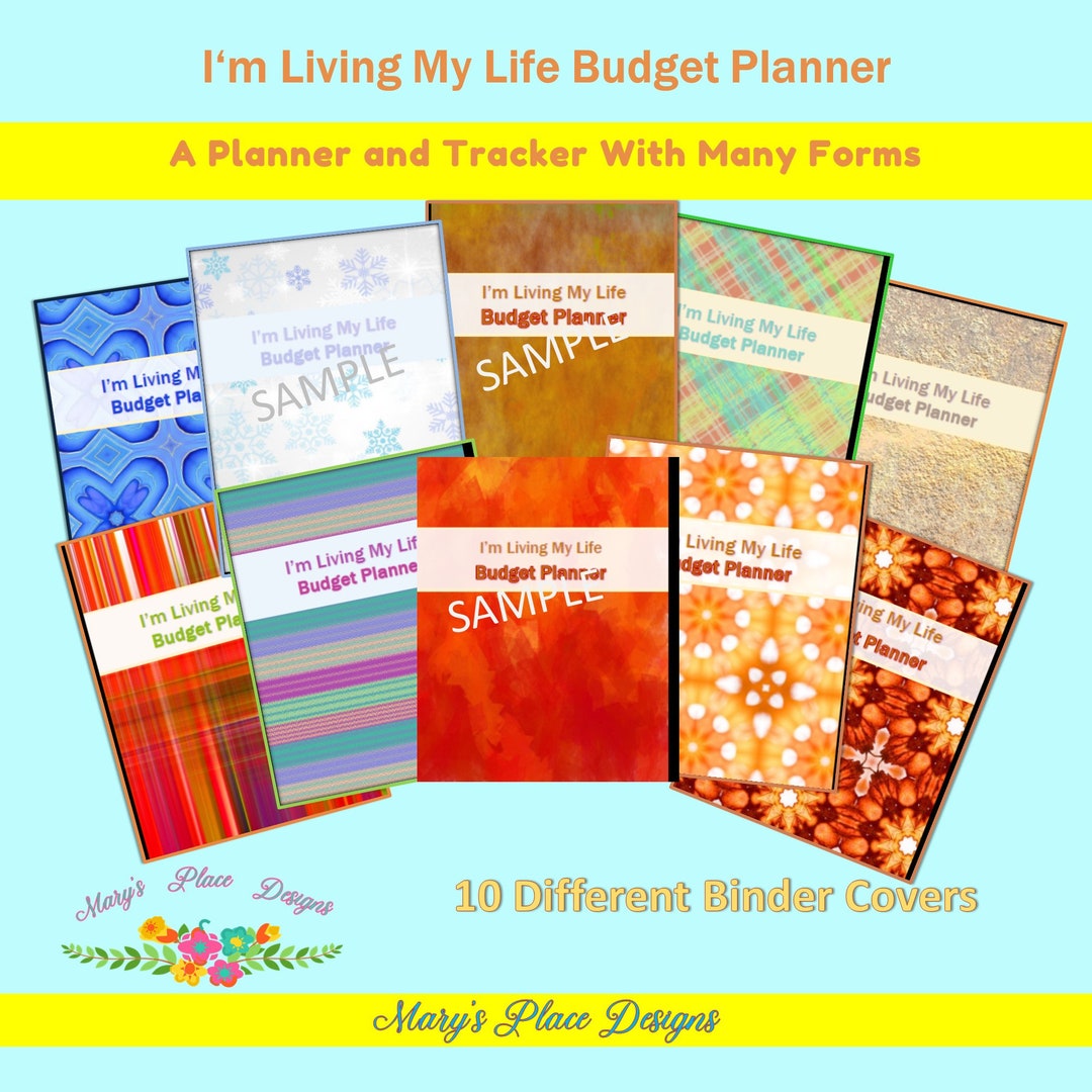Budget Planner, Undated, Printables. Instant Downloads, Black and White ...