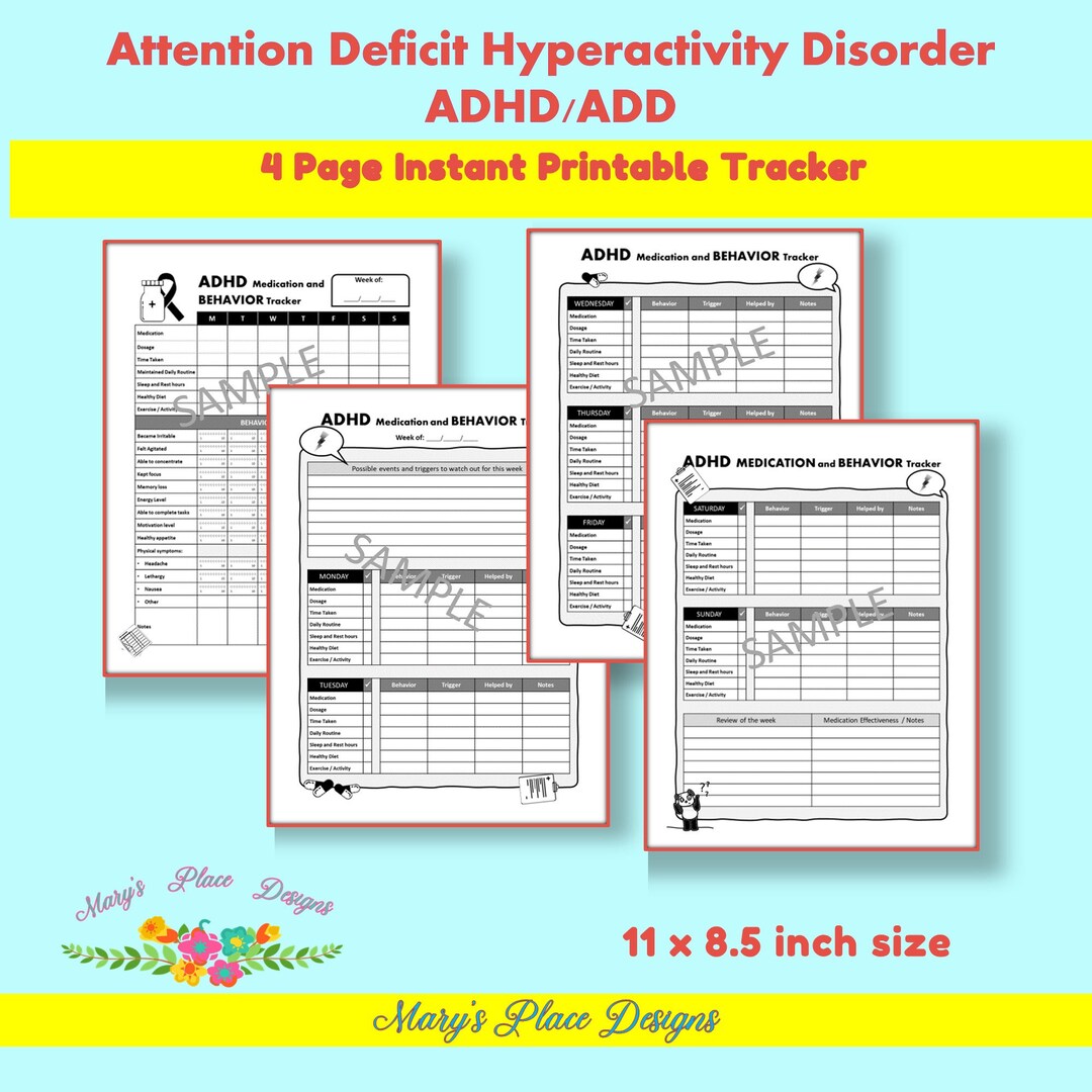 Attention Deficit Hyperactivity Disorder | ADHD | Printable | Attention ...