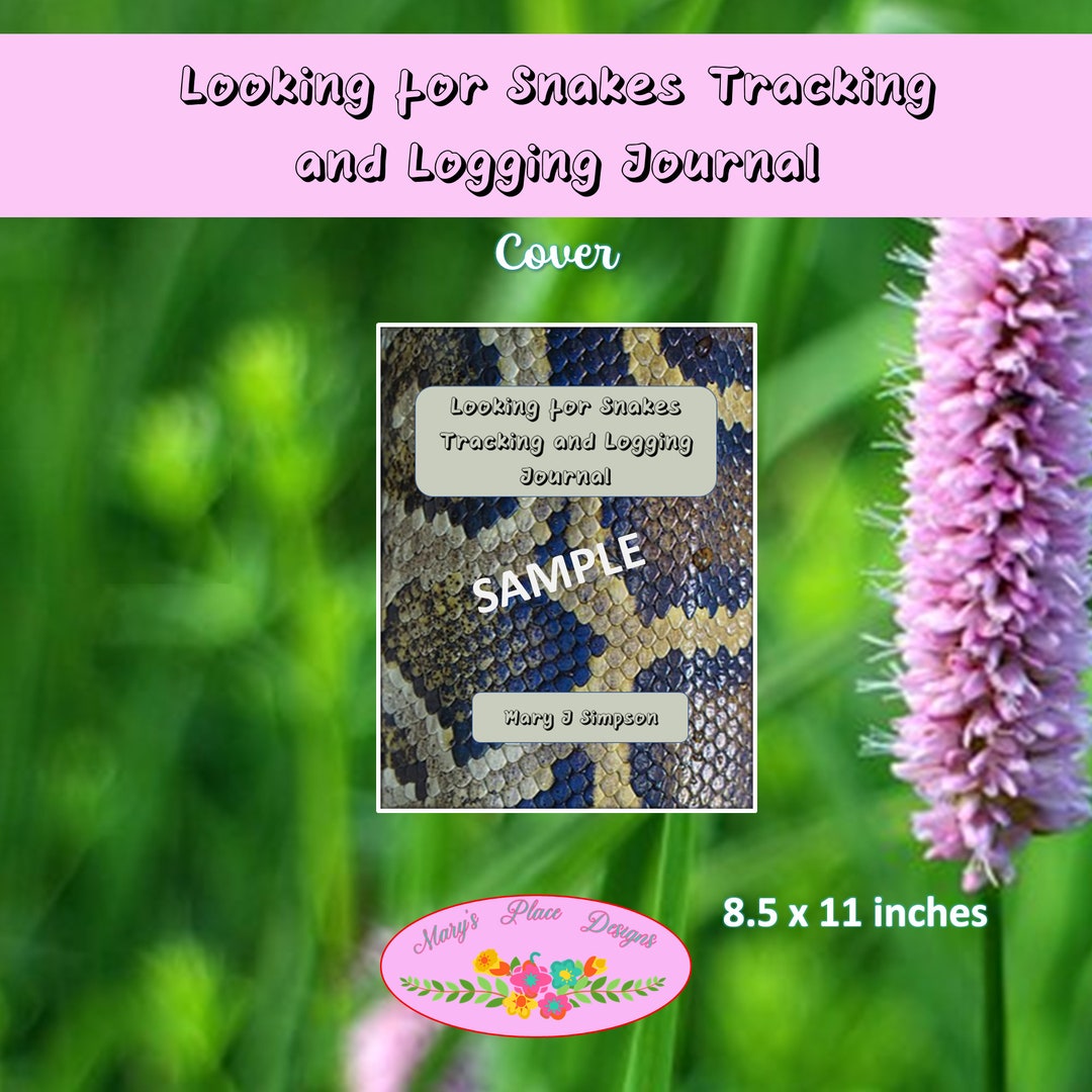 Snake Journal| Snake Tracker Log | Snake Descriptions | Habitat and ...