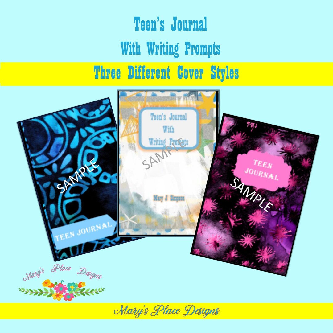 Teens Journal, Teens Printables, Prompts Journal, 102 Pages, 6 X 9 ...