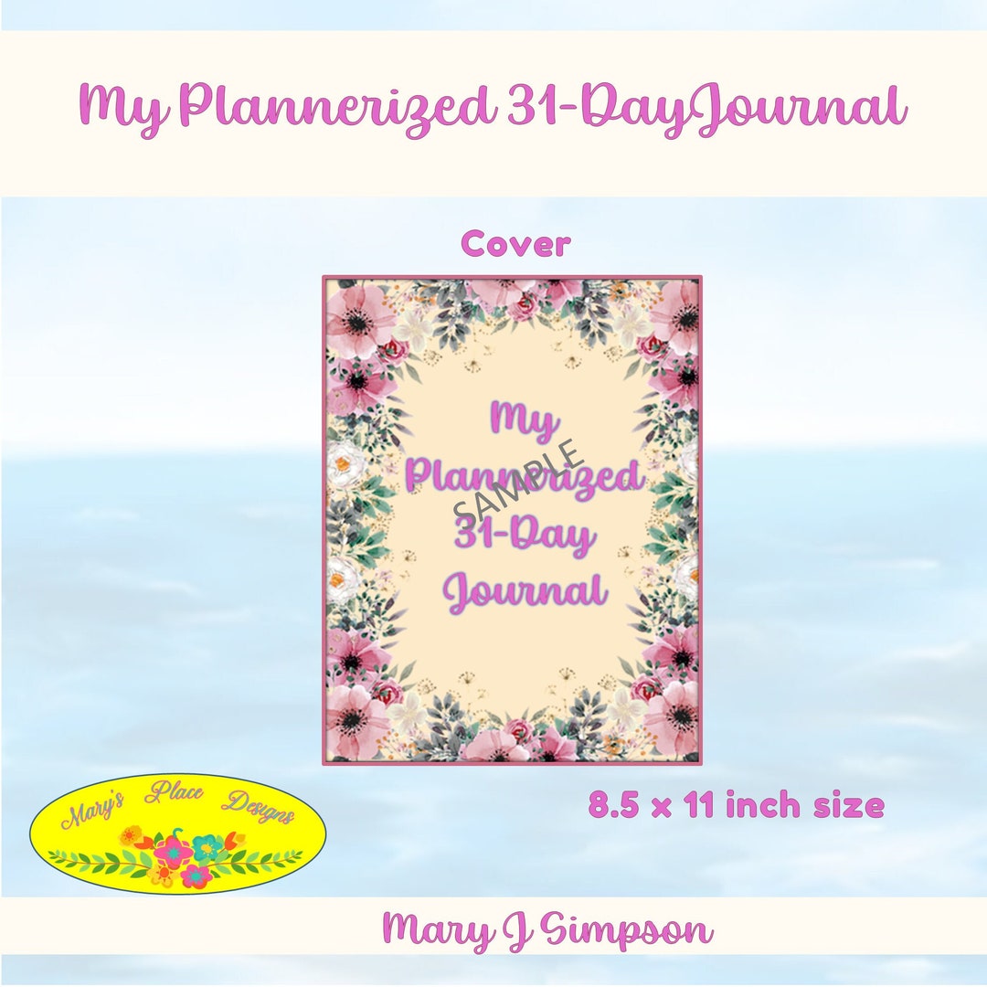 My Plannerized 31-day Journal| 62 Journal and Planner Pages | Journal ...