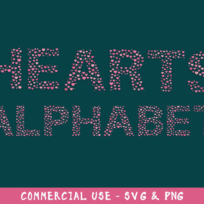Heart Font Svg - Etsy