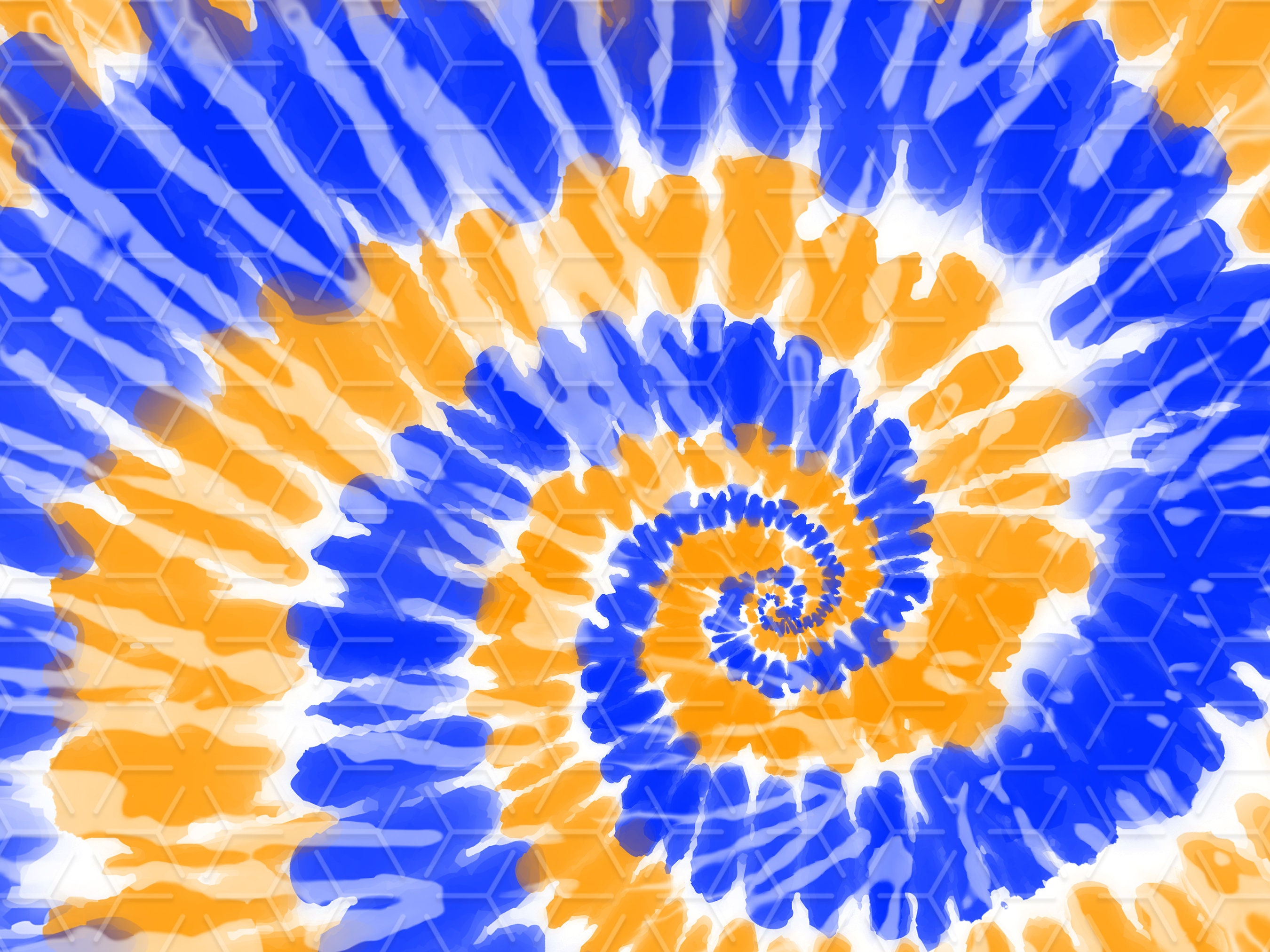 Blue and Orange Tie Dye Background Distressed Tie Dye Frame Sublimation ...