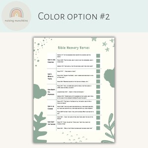 Kids Bible Verse Sticker Chart: Scripture Memory (printable Download ...