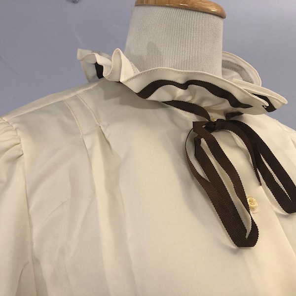 Secretary Bow Blouse - Etsy