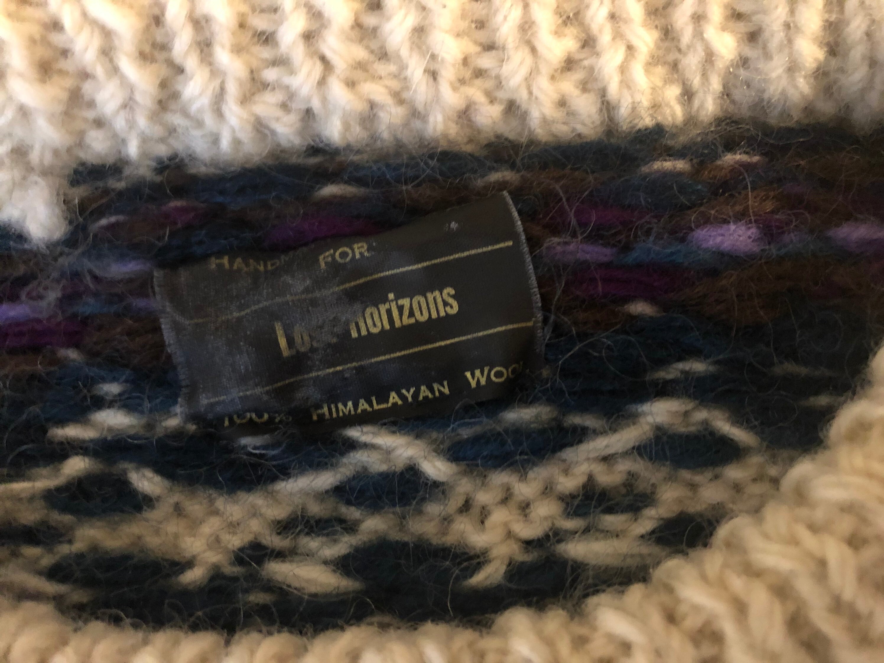 Vintage Heavy Knit Himalayan Wool Sweater XL 1990s | Etsy