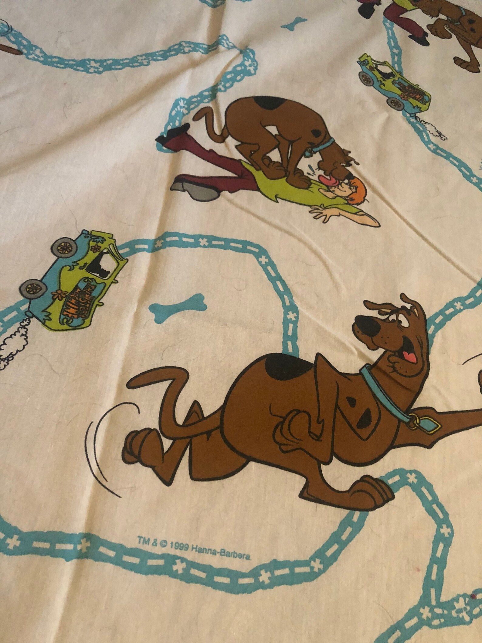 Scooby Doo and Shaggy Twin Flat Sheet || Made in USA || Bibb Sheet ...