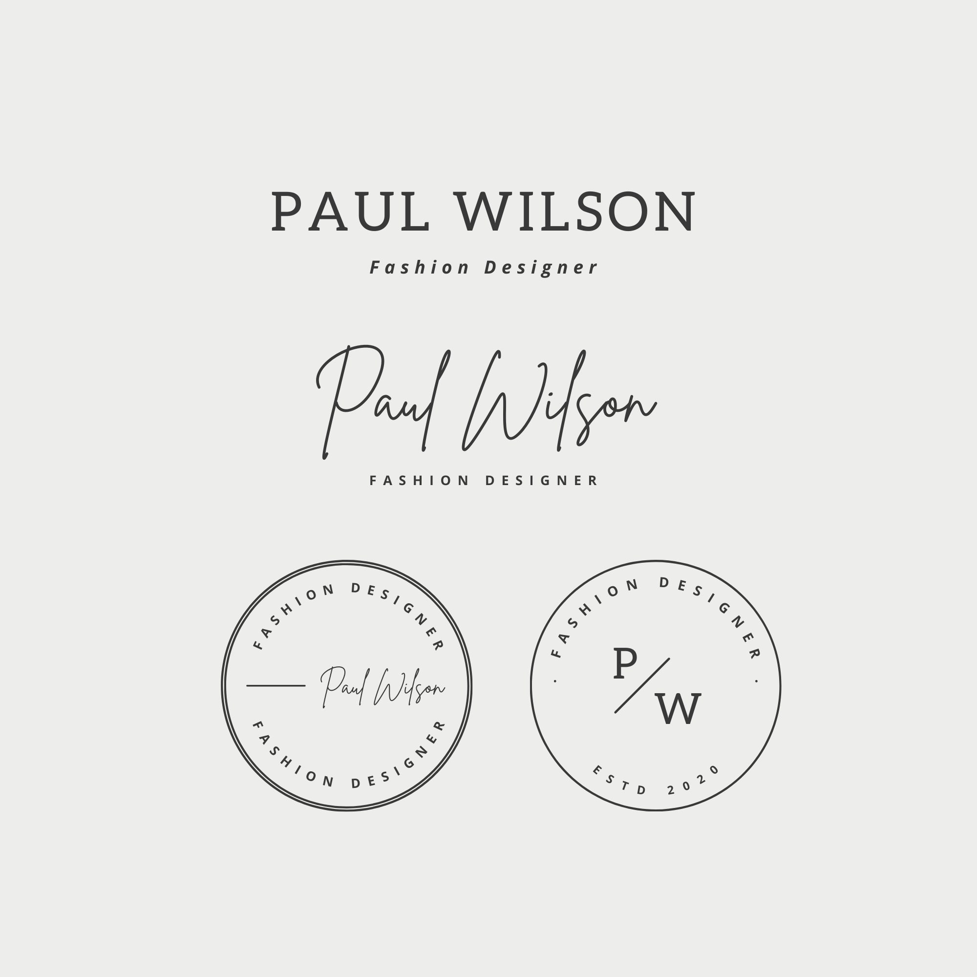 4 Modern Logo Templates DIY Logo Logo Branding Modern Logo - Etsy