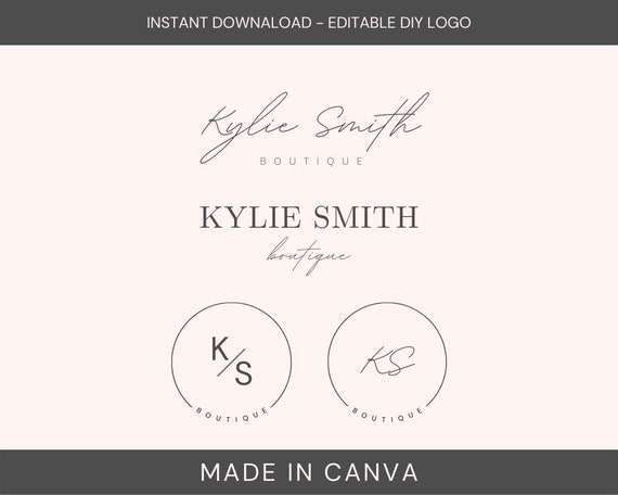 4 Modern Logo Templates DIY Logo Logo Branding Modern Logo | Etsy